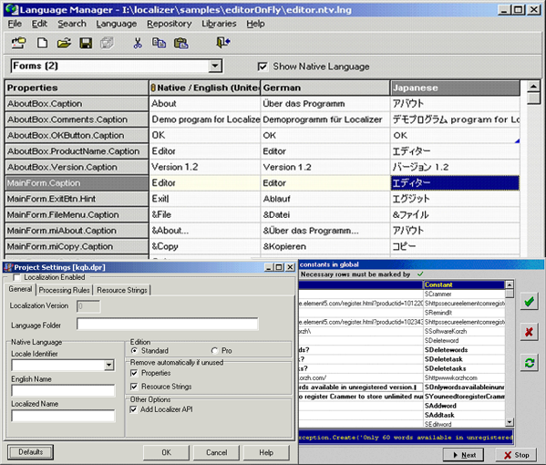 LOCALIZER >> Korzh.com - Tools from Developers for Developers